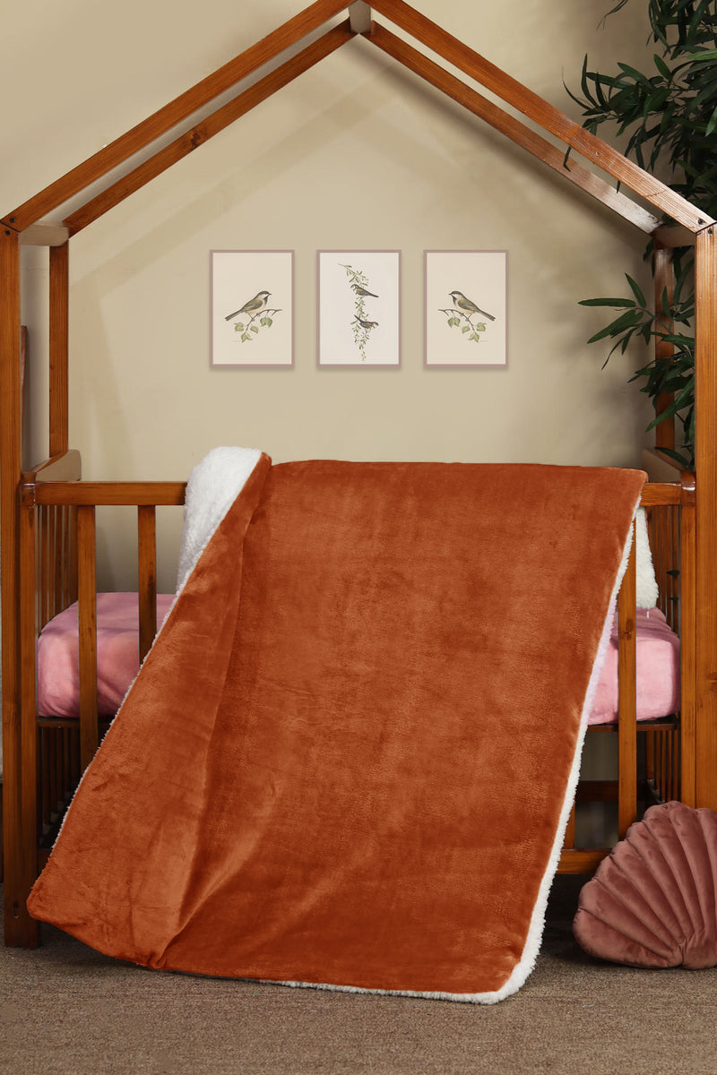 Fleece Baby Quilt Rust – Tifl
