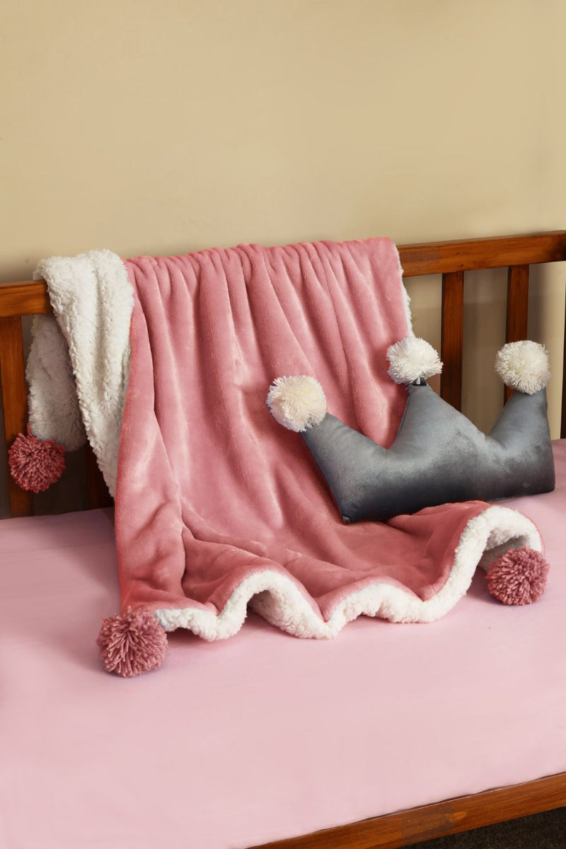 Dusky Rose Sherpa Baby Blanket – Tifl